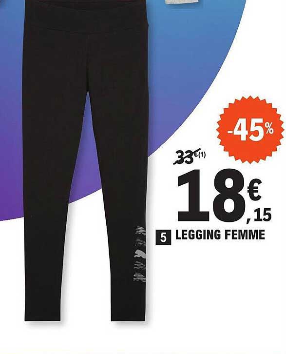 Promo Legging Femme chez E.Leclerc Sport - iCatalogue.fr