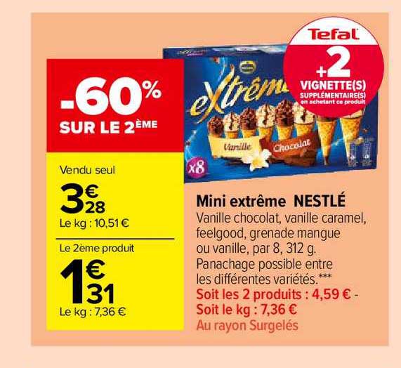 Promo Mini Extrême Nestlé chez Carrefour Market - iCatalogue.fr