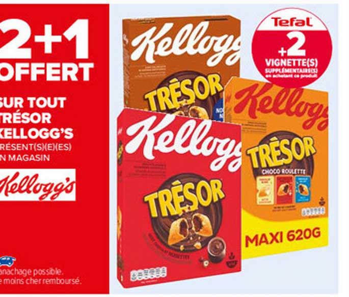 Offre Céréales Trésor Kellogg's chez Match