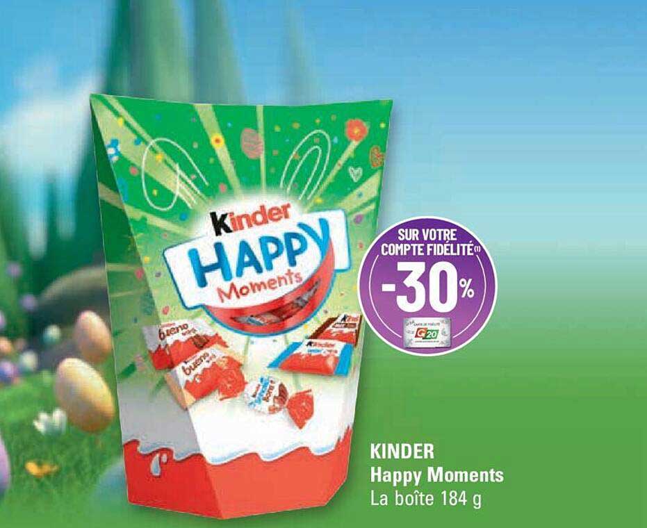 Promo Kinder Happy Moments chez G20 - iCatalogue.fr