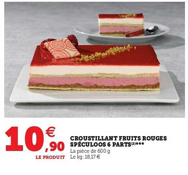 Promo Croustillant Fruits Rouges Spéculoos 6 Parts chez Hyper U ...