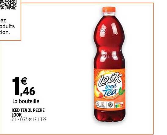 Promo Iced Tea 2l Pêche Look chez Intermarché - iCatalogue.fr