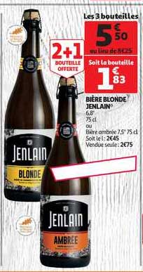Promo Biere Blonde Jenlain chez Auchan Direct - iCatalogue.fr