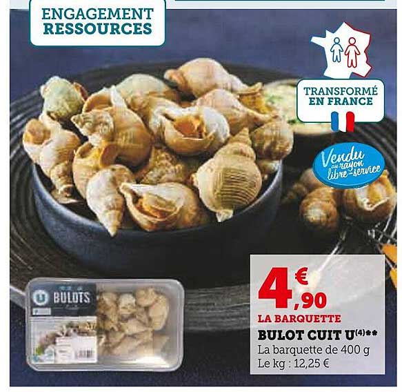 Promo Bulot Cuit U chez Super U - iCatalogue.fr