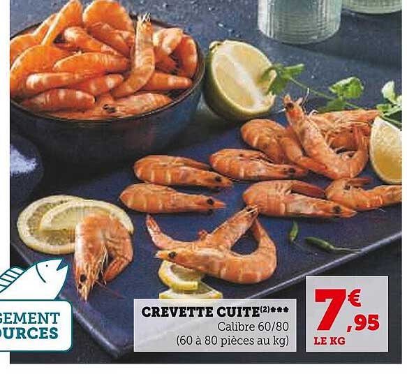 Promo Crevette Cuite chez Super U - iCatalogue.fr
