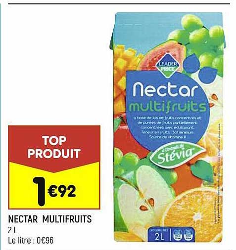 Promo Nectar Multifruits chez Leader Price - iCatalogue.fr