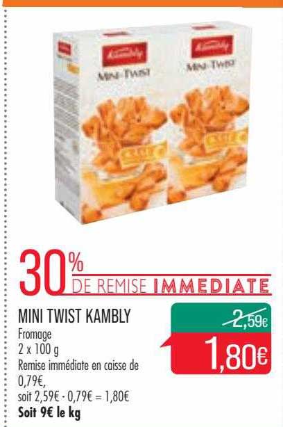 Promo Mini Twist Kambly chez Match - iCatalogue.fr