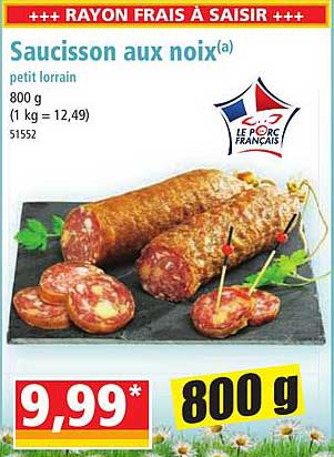 Promo Saucisson Aux Noix chez Norma - iCatalogue.fr