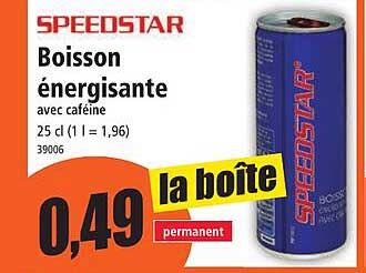 Promo Speedstar Boisson énergisante chez Norma - iCatalogue.fr