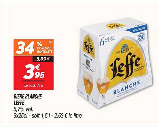 Promo Bière Blanche Leffe chez Netto - iCatalogue.fr