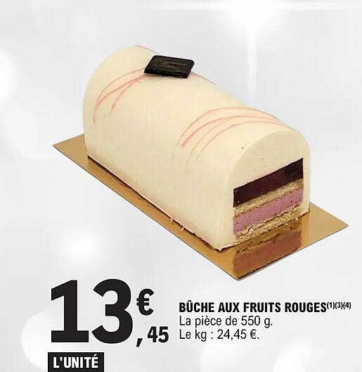 Promo Buche Aux Fruits Rouges chez E.Leclerc - iCatalogue.fr