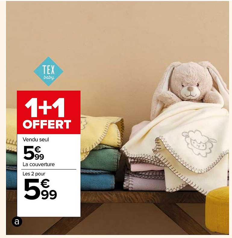 Offre La Couverture Tex Baby chez Carrefour