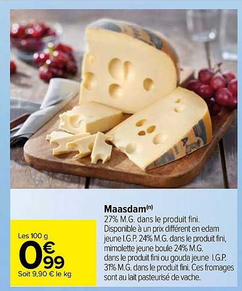 Promo Maasdam chez Carrefour - iCatalogue.fr