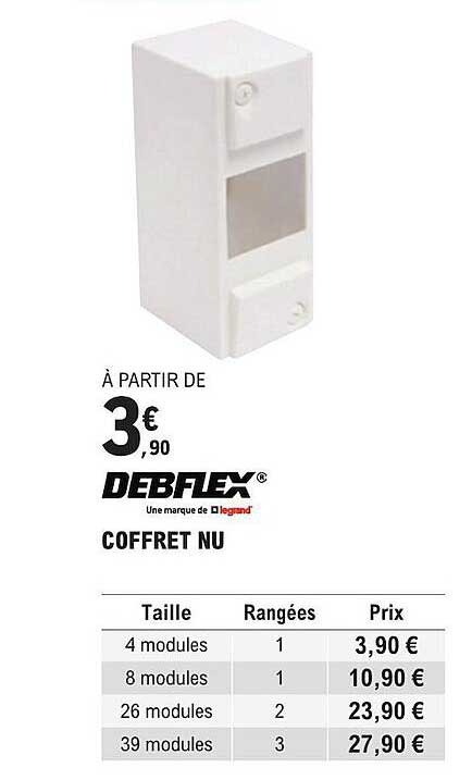 Promo Debflex Coffret Nu chez E.Leclerc Brico - iCatalogue.fr
