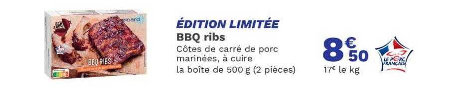 Promo Bbq Ribs chez Picard - iCatalogue.fr