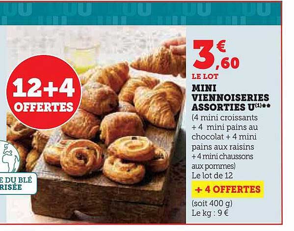 Promo Mini Viennoiseries Assorties U chez Super U - iCatalogue.fr Promo Mini Viennoiseries Assorties U chez Super U - iCatalogue.fr
