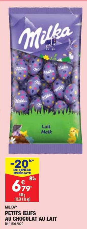 Promo Petits œufs Au Chocolat Au Lait Milka chez Aldi - iCatalogue.fr