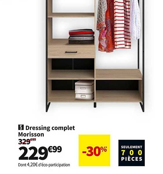 Promo Dressing Complet Morisson chez Conforama - iCatalogue.fr
