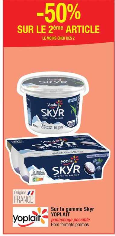 Promo La Gamme Skyr Yoplait chez Migros France - iCatalogue.fr