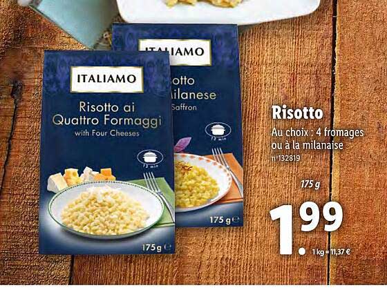 Promo Risotto Italiamo Chez Lidl Icataloguefr