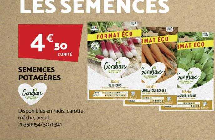 Promo Semences Potagères Gondian chez Bricomarché - iCatalogue.fr