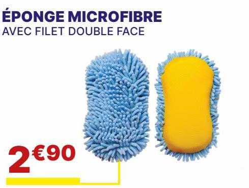 Promo éponge Microfibre Avec Filet Double Face chez Carter-Cash ...