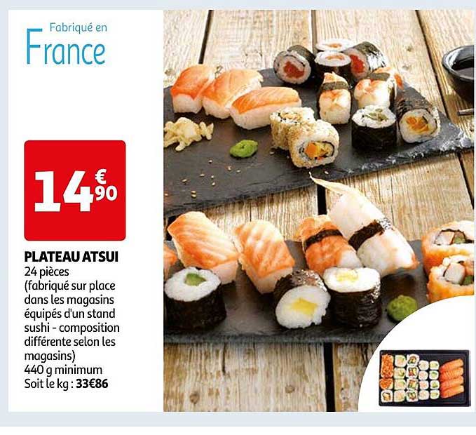 Promo Plateau Atsui chez Auchan - iCatalogue.fr