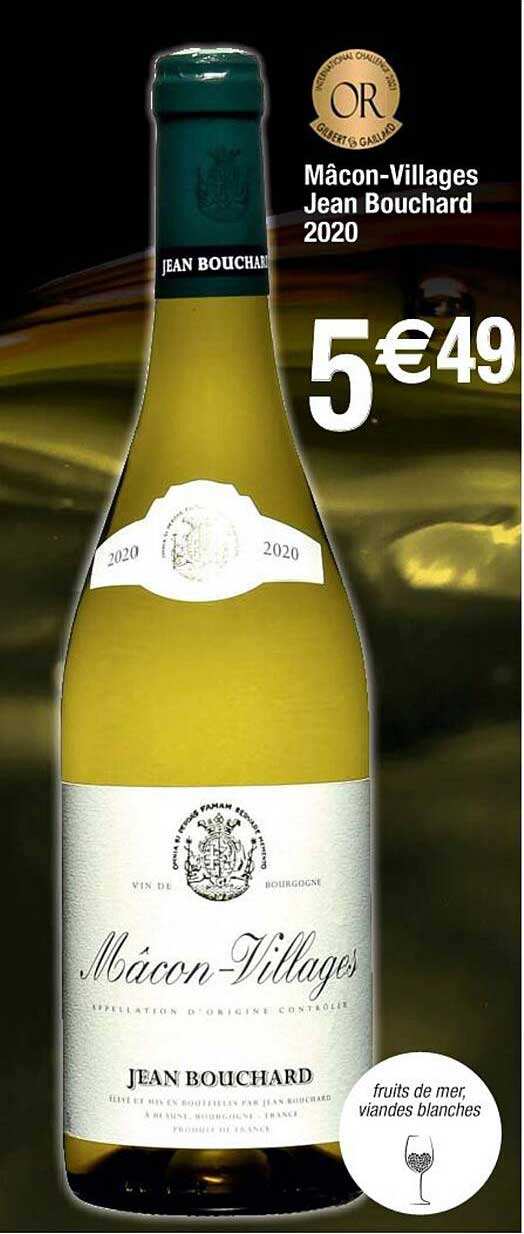 Promo Mâcon-villages Jean Bouchard 2020 chez Cora - iCatalogue.fr