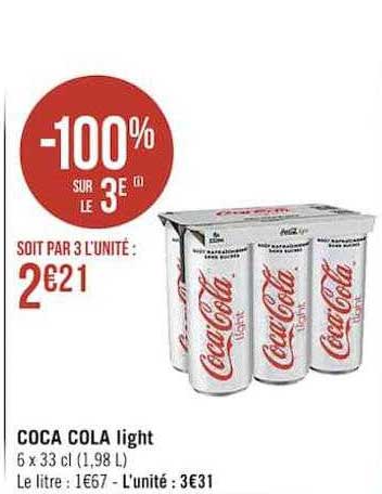 Offre Coca Cola Light chez Casino Supermarches