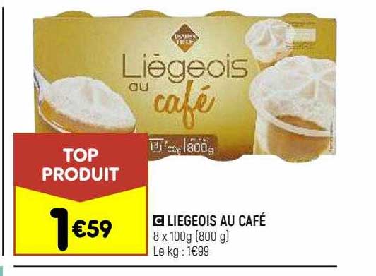 Promo Liégeois Au Café chez Leader Price - iCatalogue.fr