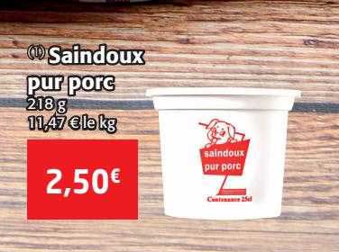 Promo Saindoux Pur Porc chez Colruyt - iCatalogue.fr