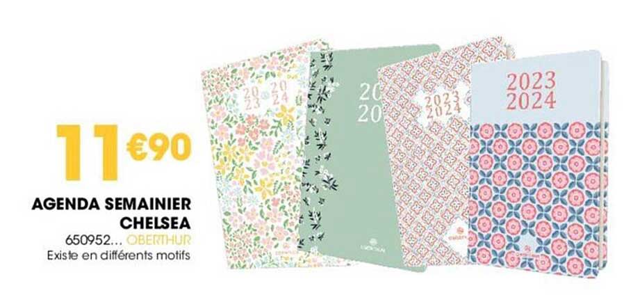 Promo Agenda Semainier Chelsea Oberthur chez Rougier&Plé - iCatalogue.fr