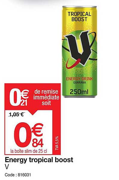 Promo Energy Tropical Boost chez Promocash - iCatalogue.fr