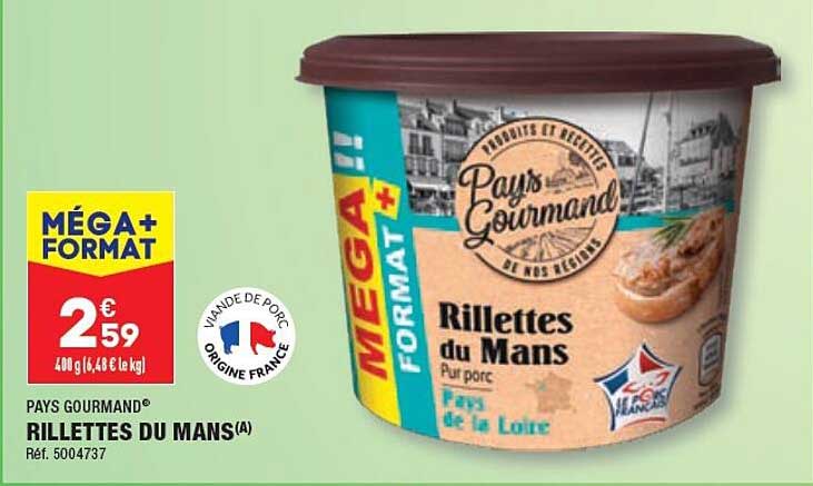 Promo Rillettes Du Mans Pays Gourmand chez Aldi - iCatalogue.fr