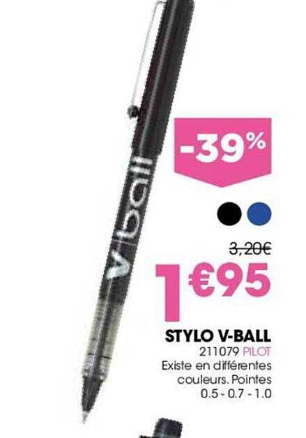 Promo Stylo V-ball Pilot chez Rougier&Plé - iCatalogue.fr