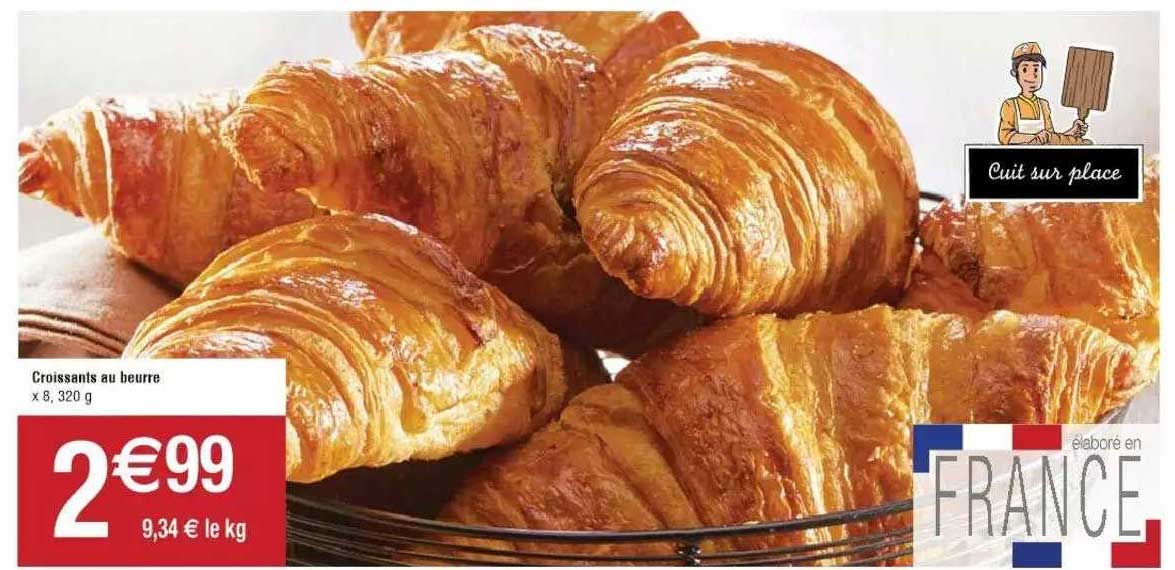 Promo Croissants Au Beurre chez Cora - iCatalogue.fr