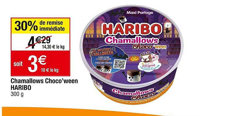 Promo Chamallows Choco'ween Haribo chez Cora - iCatalogue.fr