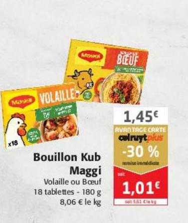 Promo Bouillon Kub Maggi chez Colruyt - iCatalogue.fr