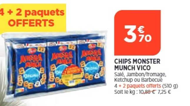 Promo Chips Monster Munch Vico chez Bi1 - iCatalogue.fr