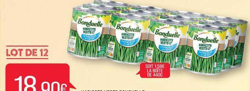 Promo Haricots Verts Bonduelle chez Match - iCatalogue.fr