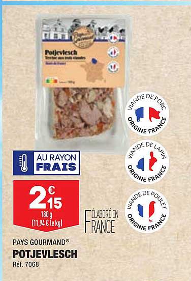 Promo Potjevlesch Pays Gourmand chez Aldi - iCatalogue.fr