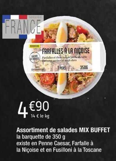 Promo Assortiment De Salades Mix Buffet chez Cora - iCatalogue.fr