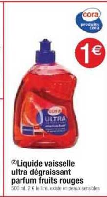 Promo Liquide Vaisselle Ultra Dégraissant Parfum Fruits Rouges chez ...