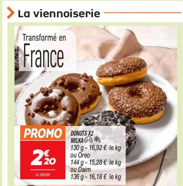 Promo Donuts X2 Milka Ou Oreo Ou Daim chez Netto - iCatalogue.fr