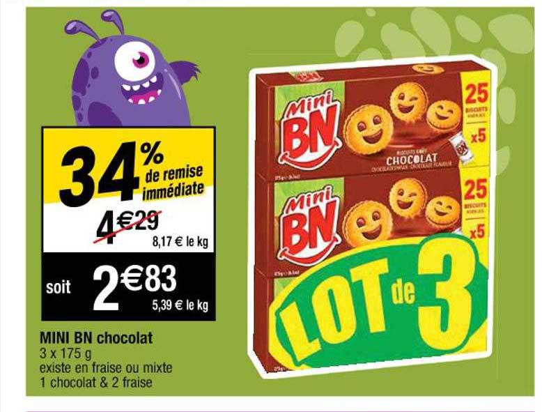 Promo Mini Bn Chocolat chez Cora - iCatalogue.fr
