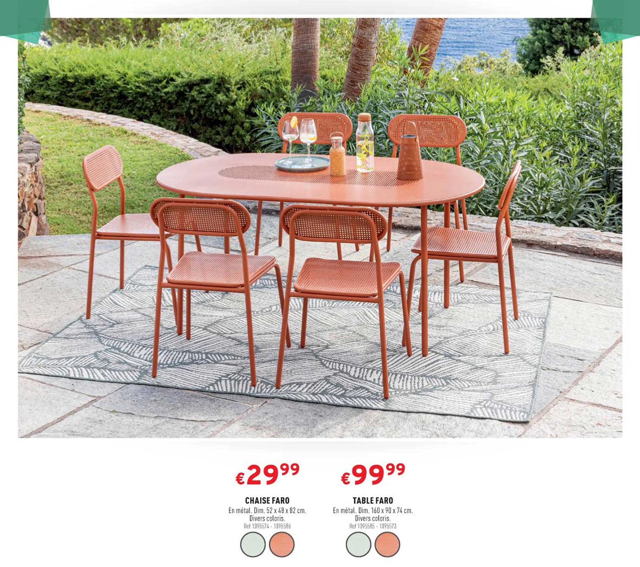 Promo Chaise Faro Table Faro chez Trafic - iCatalogue.fr