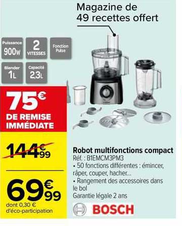 Promo Robot Multifonctions Compact Bosch chez Carrefour - iCatalogue.fr