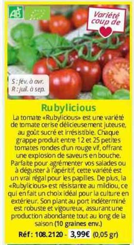 Promo Rubylicious chez Magellan - iCatalogue.fr