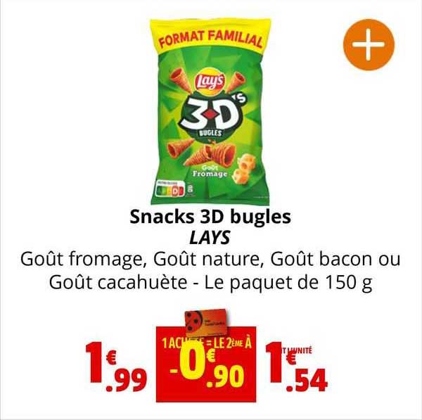 Promo Snacks 3d Bugles Lays chez Coccimarket - iCatalogue.fr