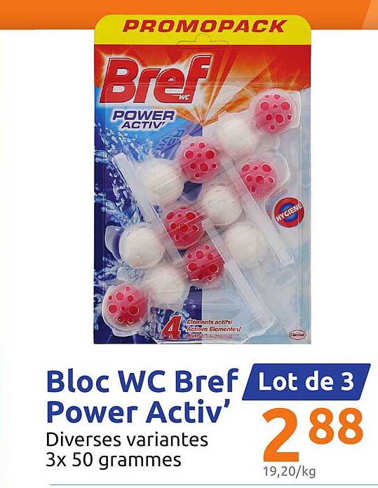 Promo Bloc Wc Bref Power Activ' chez Action - iCatalogue.fr
